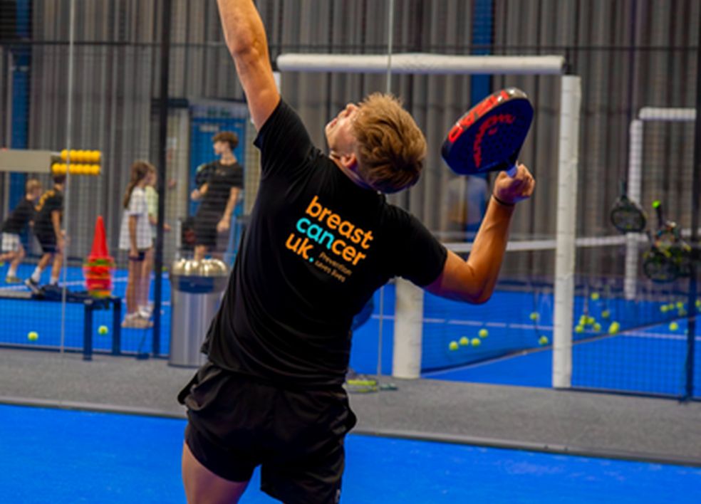 Rising star turns padel into purpose to support Breast Cancer UK ...